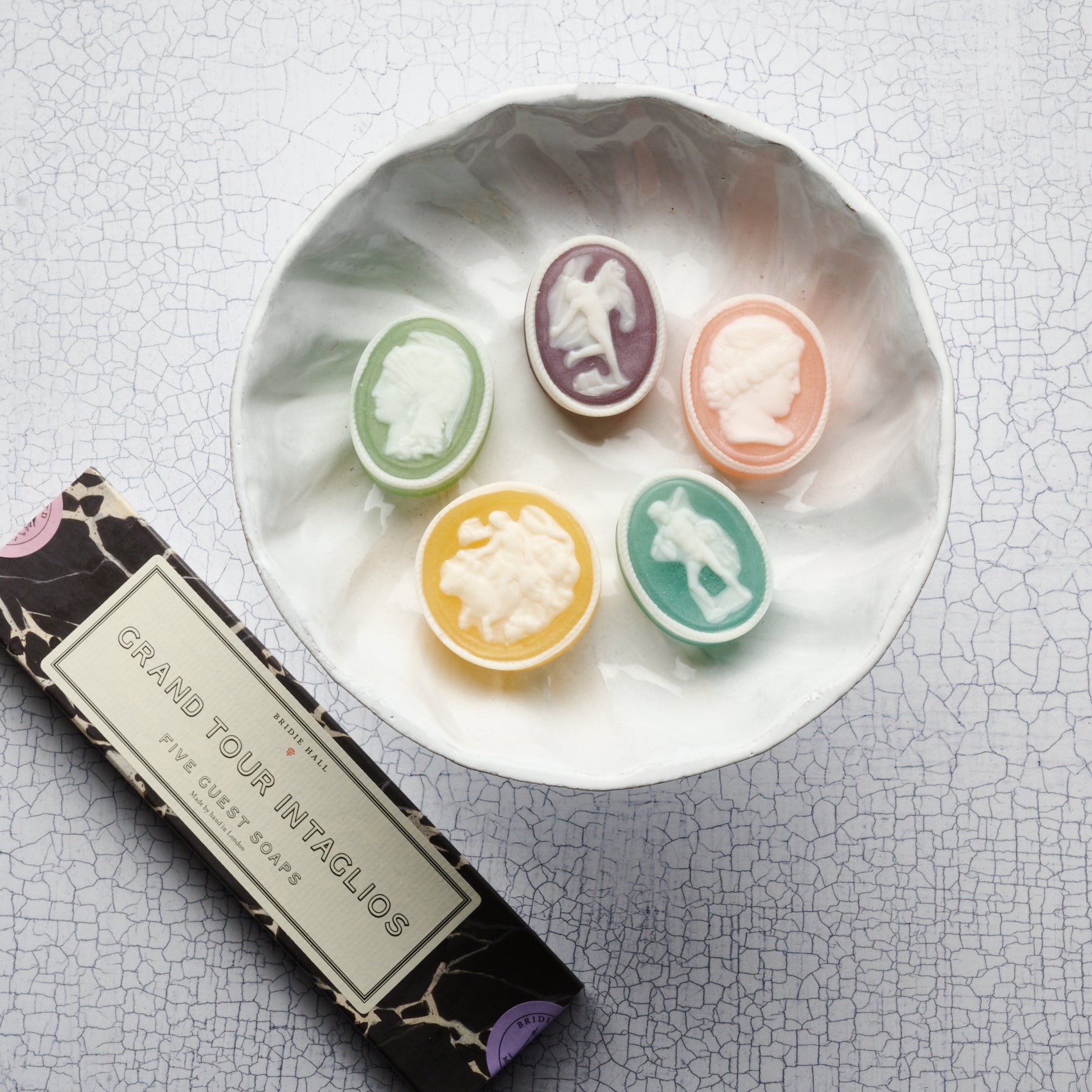 Bridie Hall Grand Tour Intaglio Guest Soaps-London – Blanche + Mimi