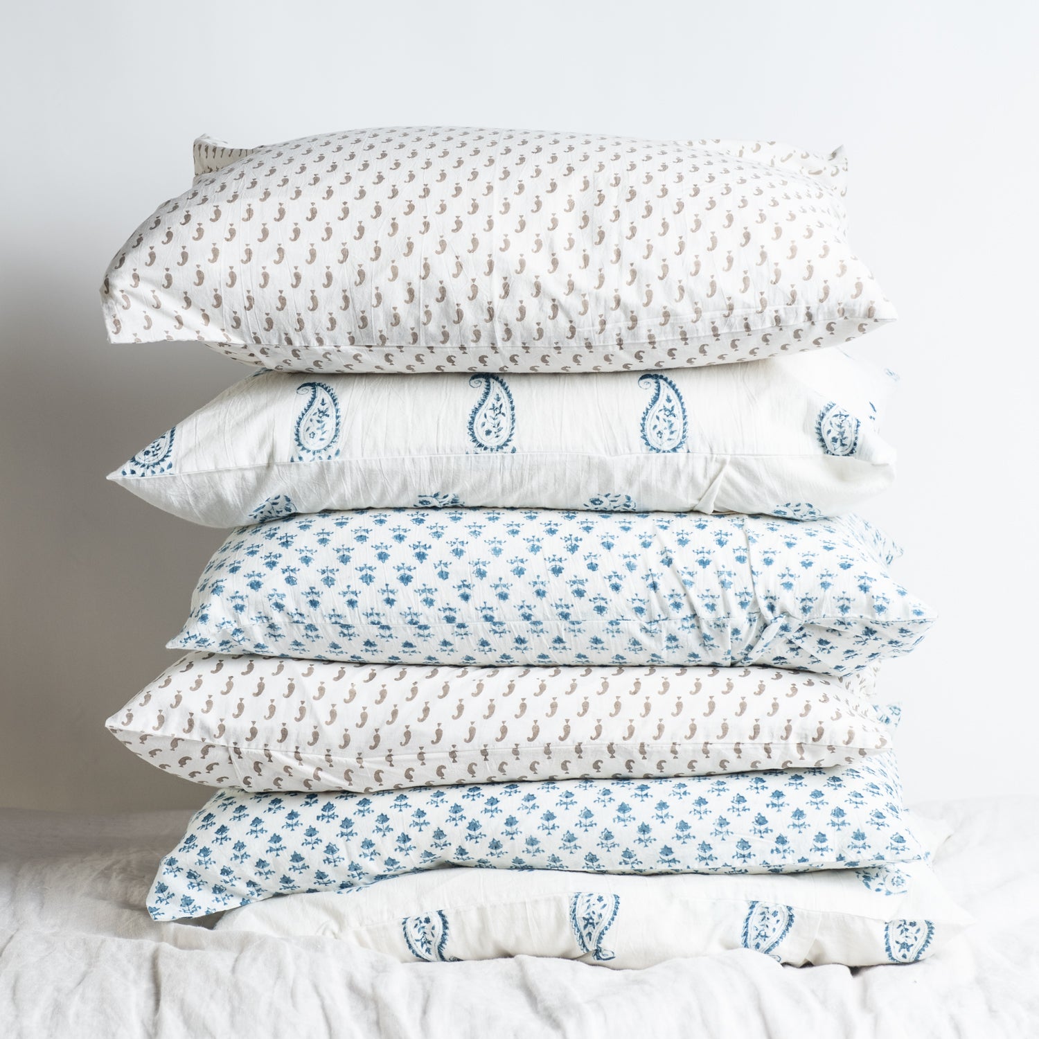 Block Printed Pillowcase – Blanche + Mimi